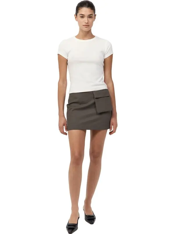 ST AGNI Utility Pocket Mini Skirt - Khaki