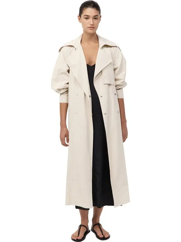 ST AGNI Relaxed Trench - Putty