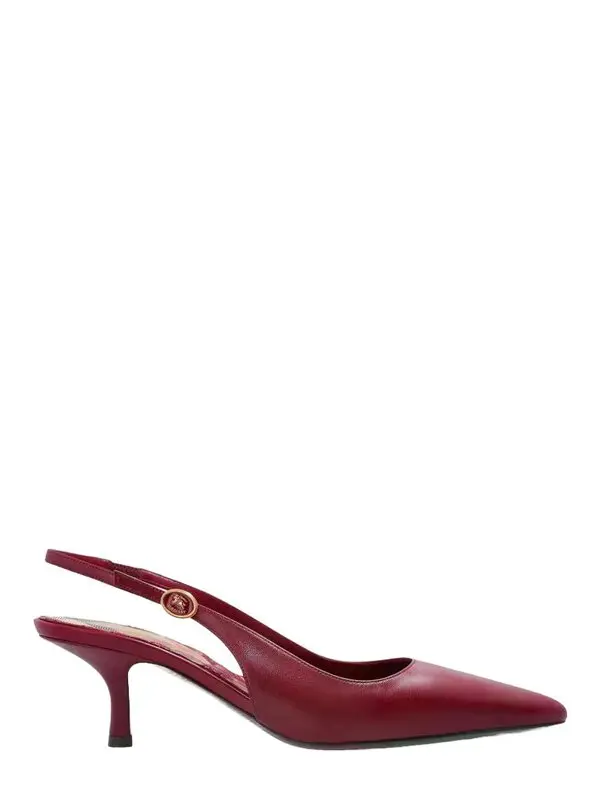 Burberry 60mm Leather Pumps - Red