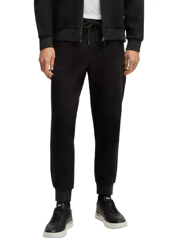 BOSS Logo-engraved Track Pants - Black