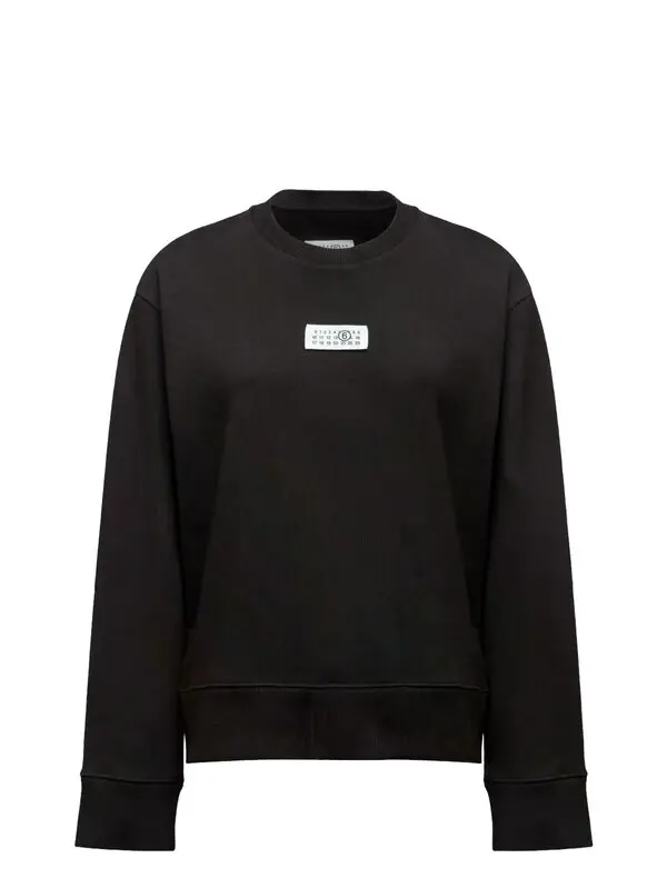 MAISON MARGIELA Numbers-appliqué Sweatshirt - Black