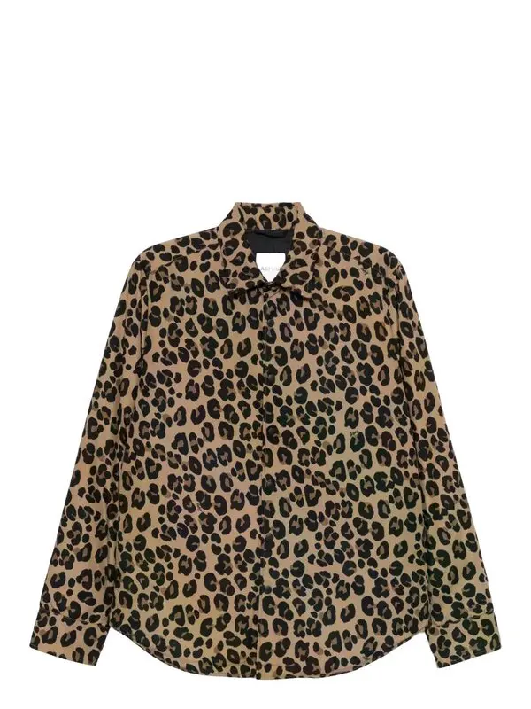 Aspesi Leopard-printed Jacket - Brown