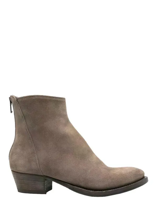 PANTANETTI 50mm Suede Boots - Grey