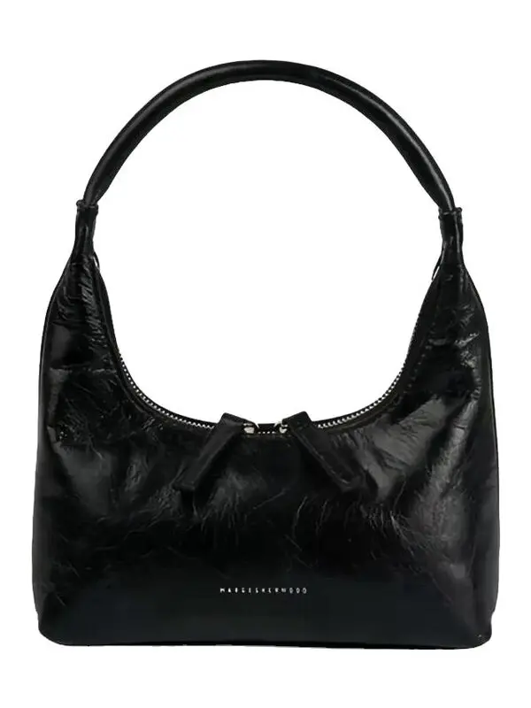 MARGESHERWOOD Mini Leather Shoulder Bag - Black