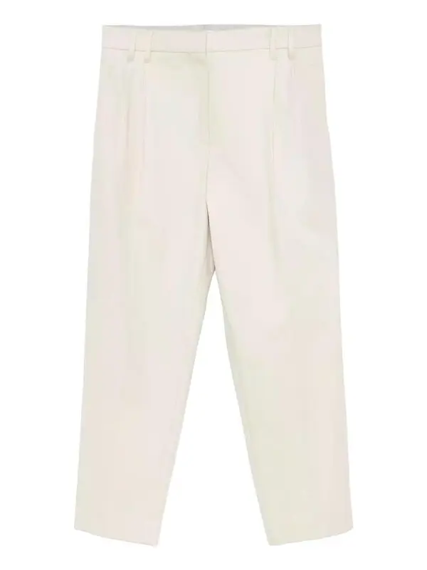 Brunello Cucinelli Cotton Trousers - Neutrals