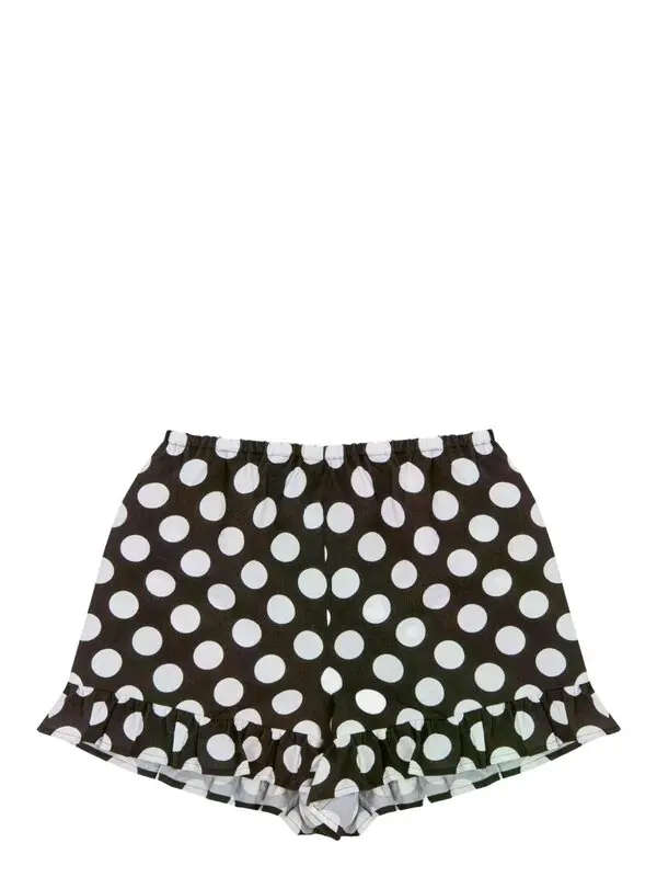 Sleeper Cha Cha Polka Dot Shorts Set - Black