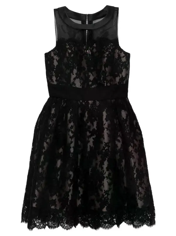 Dice Kayek Lace Mini Dress - Black