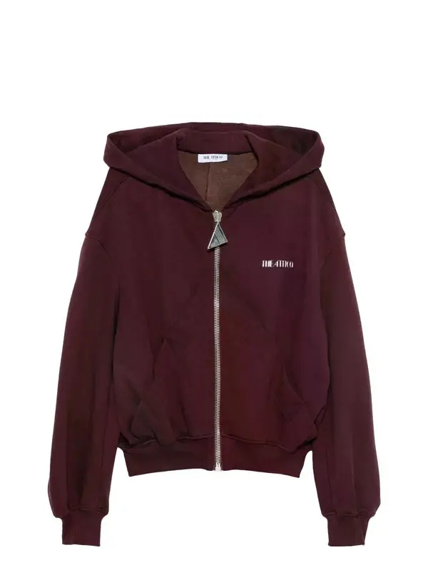 Attico Zip-up Hoodie - Purple