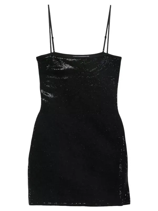 Alexander Wang Crystal-embellished Mini Dress - Black