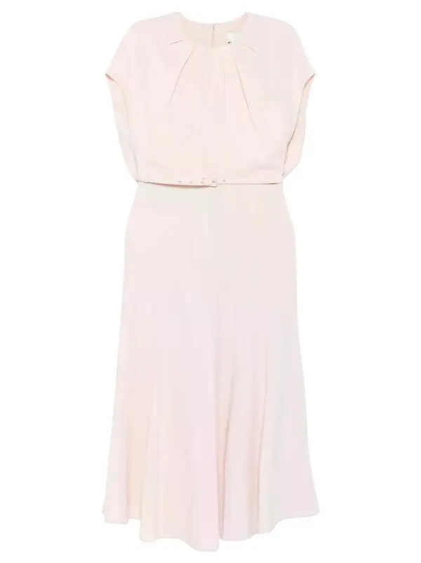 Roland Mouret Belted Midi Dress - Neutrals