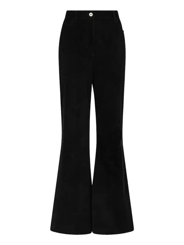 FERRAGAMO Flared Trousers - Black