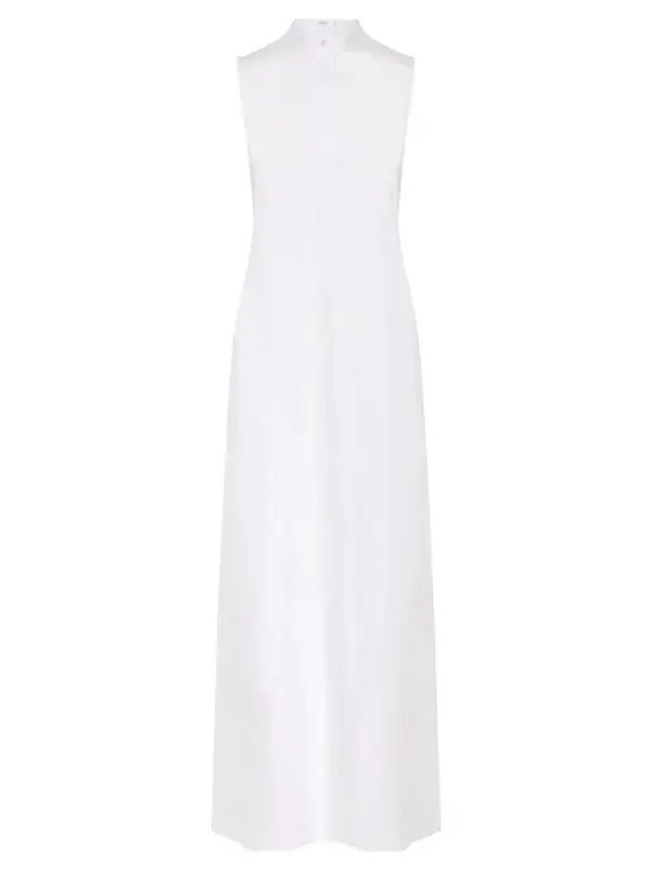 BARBA NAPOLI Back-tie Maxi-dress - White