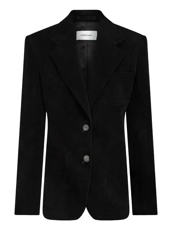 FERRAGAMO Corduroy Blazer - Black
