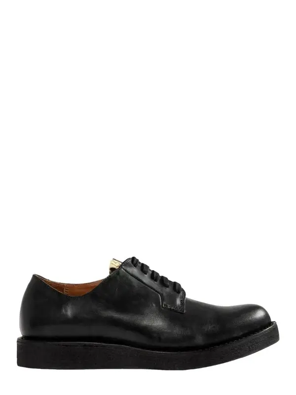 Visvim G.p.o. Folk Leather Derby Shoes - Black