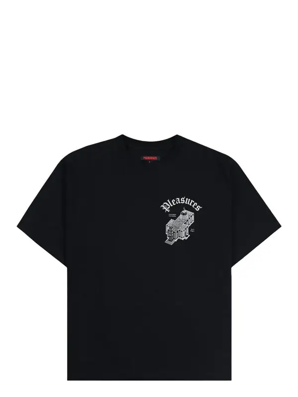 PLEASURES Chapel T-shirt - Black
