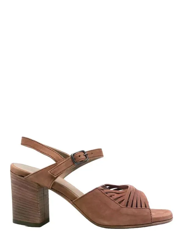 PANTANETTI 80mm Suede Sandals - Brown