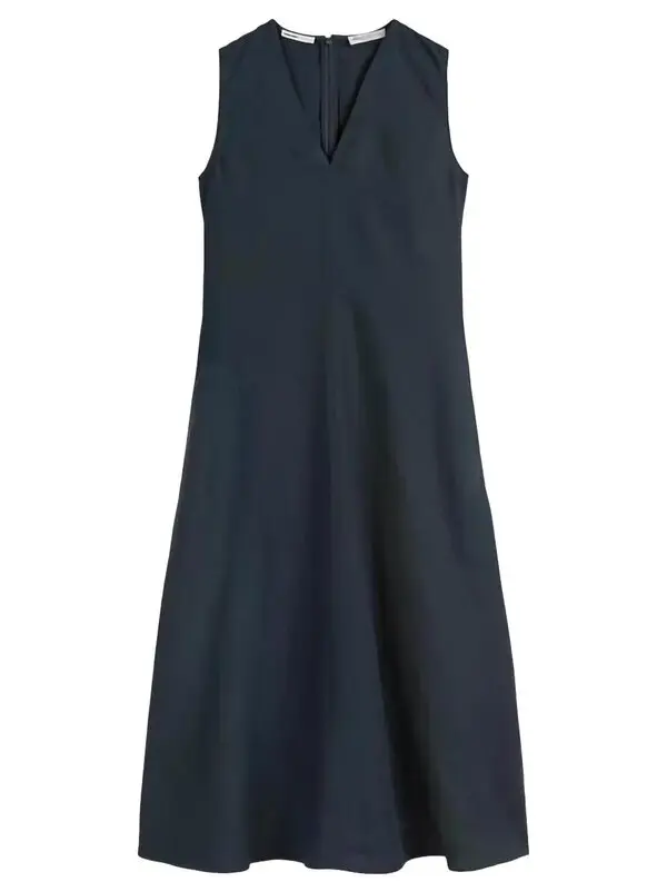 Marc O'polo Sleeveless A-line Midi Dress - Blue