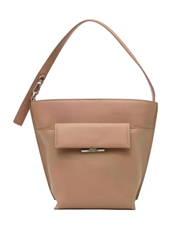 Calvin Klein Faux-leather Shoulder Bag - Brown