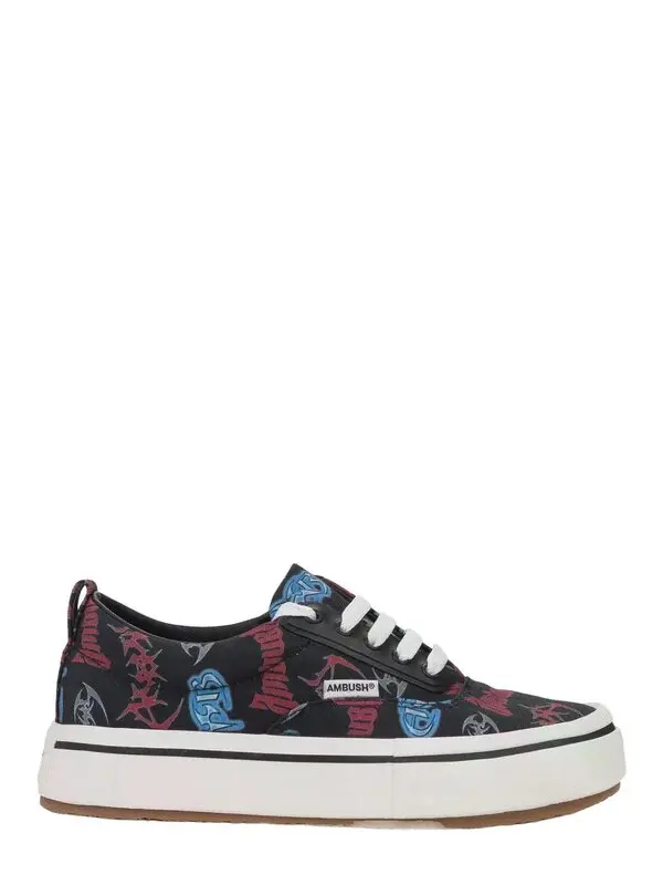 AMBUSH Vulcanized Lace-up Canvas Sneakers - Black