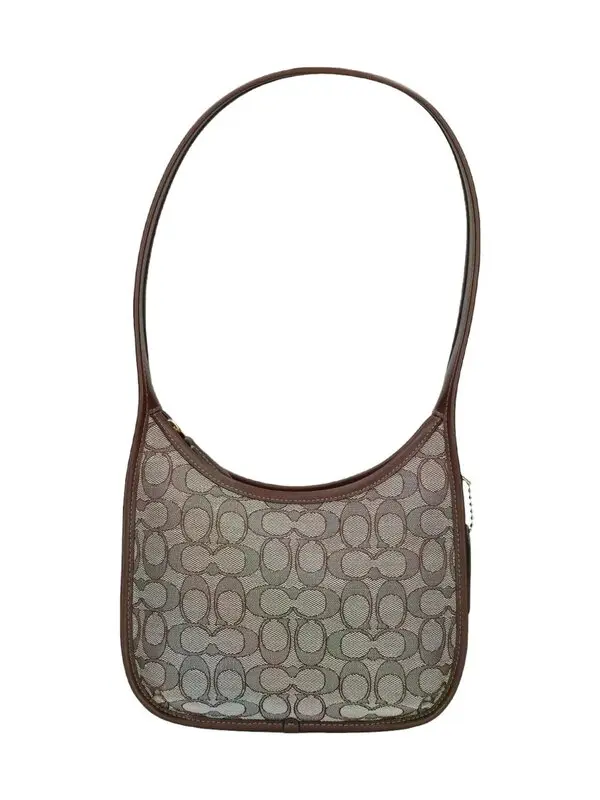 COACH® Monogram Pattern Shoulder Bag - Brown