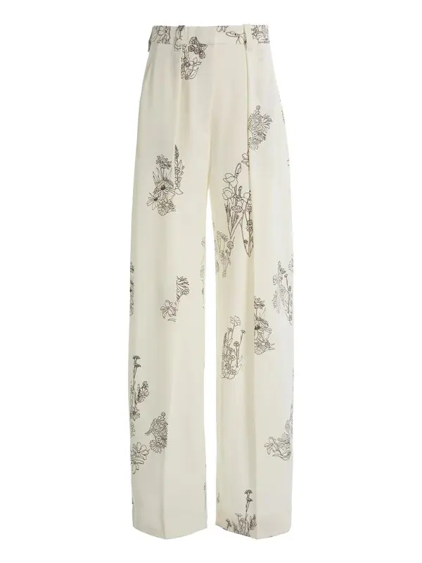 Victoria Beckham Wide Leg Trousers - Multi