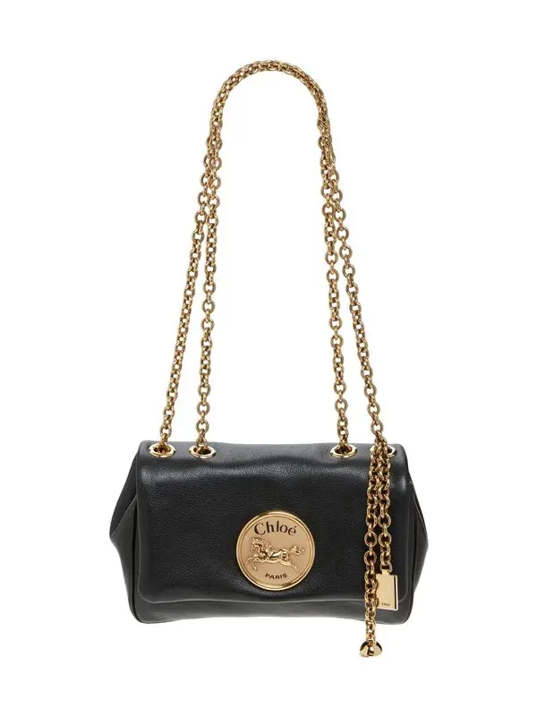 Chloé Heritage Leather Shoulder Bag - Black