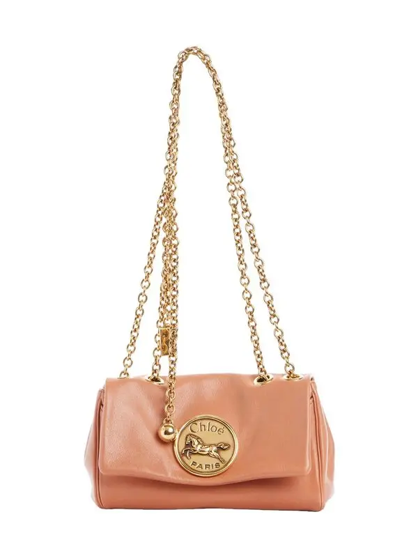 Chloé Heritage Leather Shoulder Bag - Wooden Orange