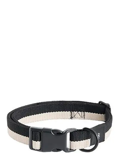 HAY Striped Polyester Dog Collar - Black And White