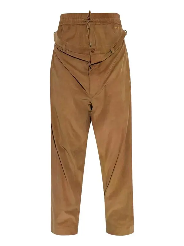 VIVIENNE WESTWOOD Drawstring Drop-crotch Trousers - Brown