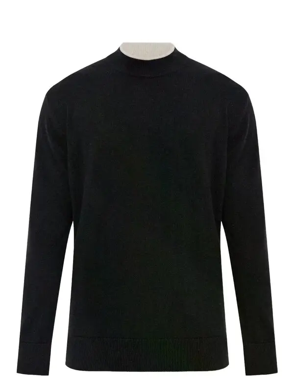 Eleventy High-neck Jumper - Black