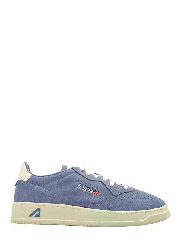 AUTRY Medalist Low Perforated Suede Sneakers - Blue