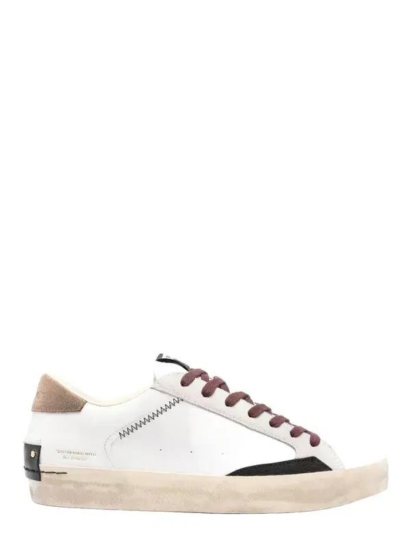 CRIME LONDON Distressed Sneakers - White