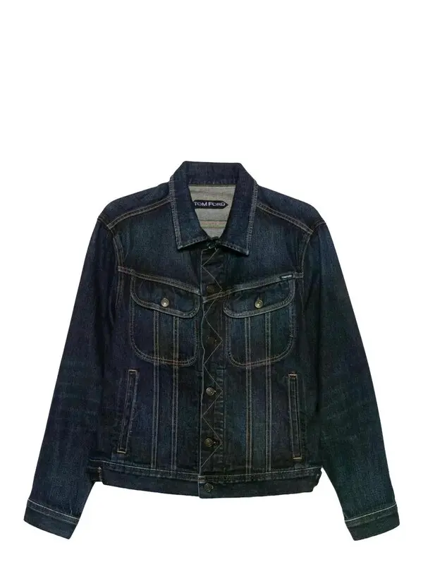 TOM FORD Denim Trucker Jacket - Blue
