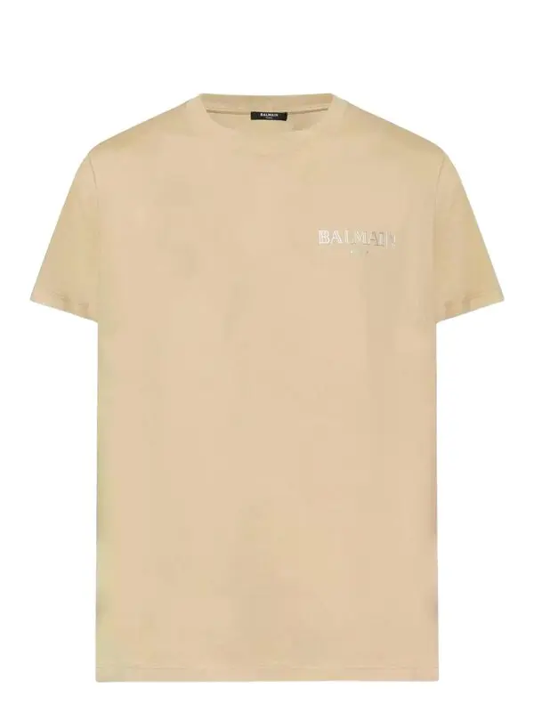 Balmain Logo-print T-shirt - Neutrals