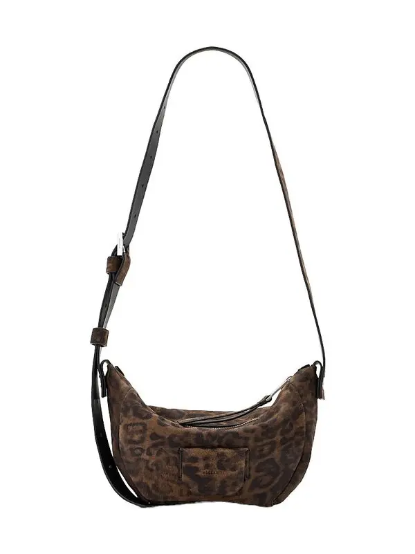 ALLSAINTS Madea Leopard Print Crossbody - Leopard/brown