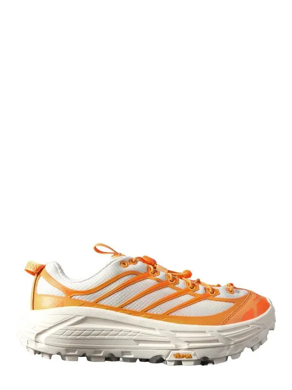 HOKA® Mafate Three2 Rubber-trimmed Sneakers - Orange
