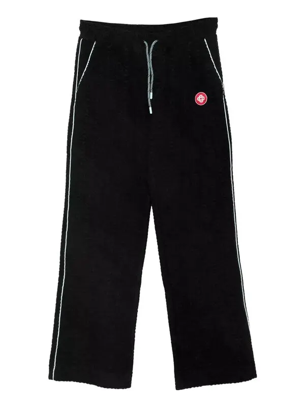 Casablanca Embroidered Logo Trousers - Black