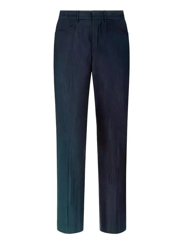 TOM FORD Tailored Cotton Trousers - Blue