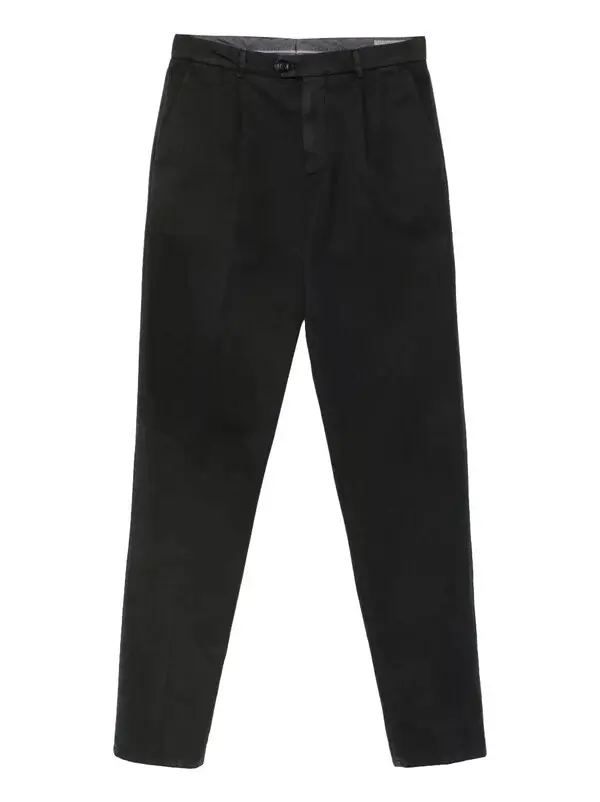 Brunello Cucinelli Cotton Straight-leg Trousers - Black