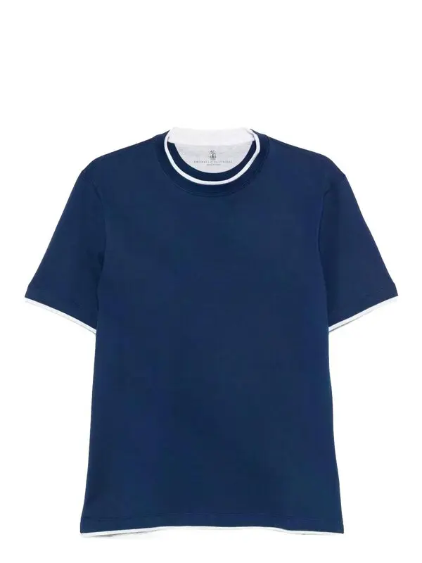 Brunello Cucinelli Cotton T-shirt - Blue