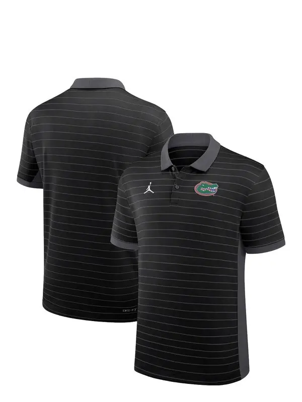 JORDAN BRAND Florida Gators 2025 Early Season Coaches Sideline Victory Stripe Performance Polo - Black