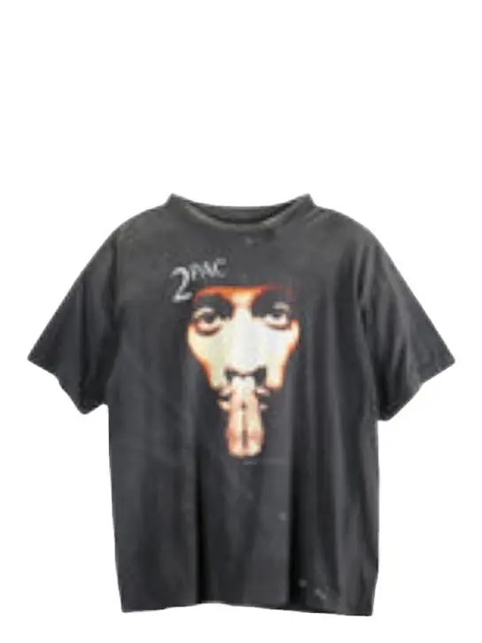 SAINT MXXXXXX 2pac Short Sleeve T-shirt - Black