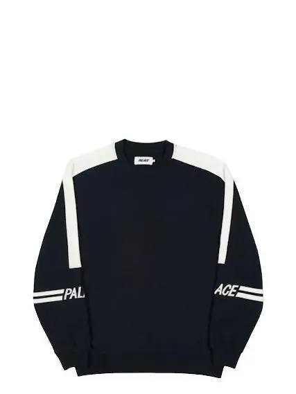 PALACE 320 Crew - Black/white