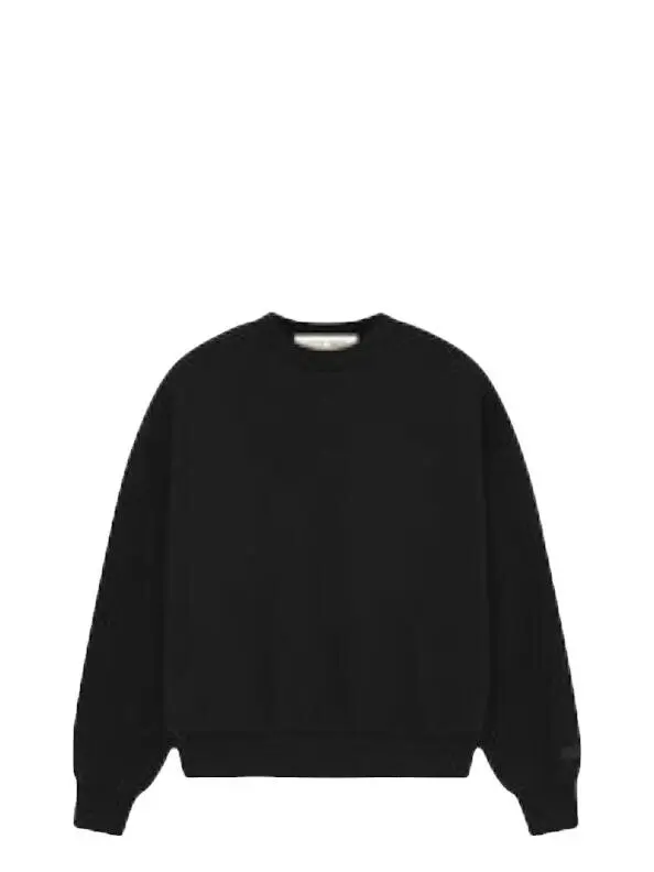 Fear Of God Essentials Classic Fit Fleece Crewneck Sweatshirt - Black/y3