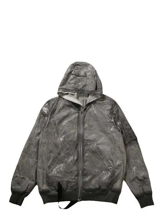 Rick Owens Bomber Imbottito Gimp Flight Jacket - Darkdust
