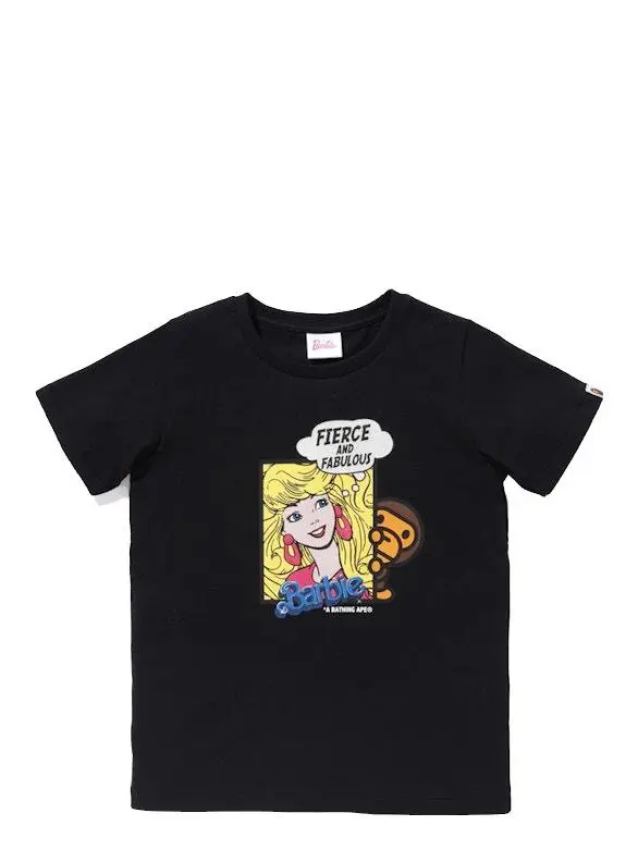 A BATHING APE X Barbie Milo Tee Shirt - Black