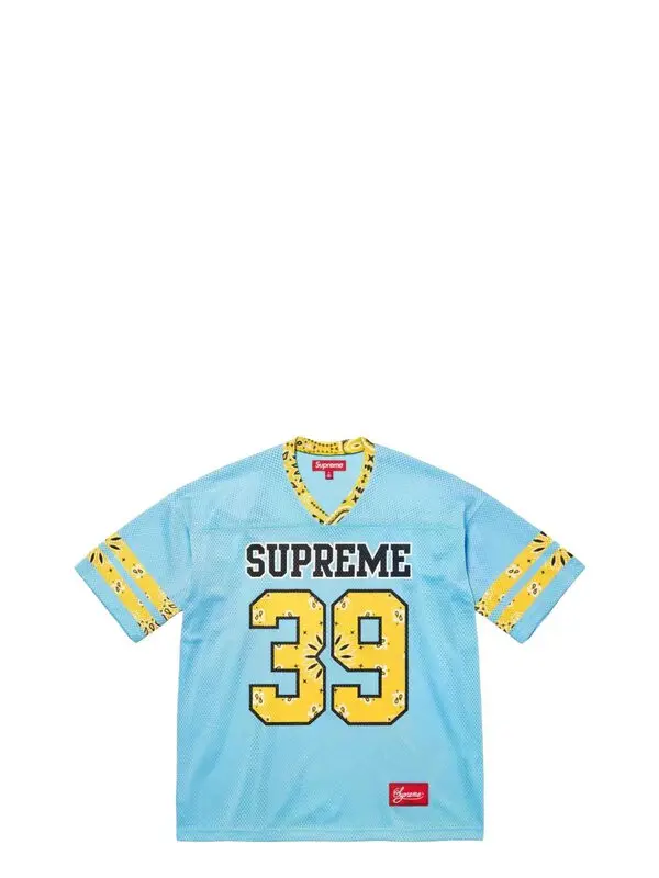 Supreme Bandana Football T-shirt - Blue