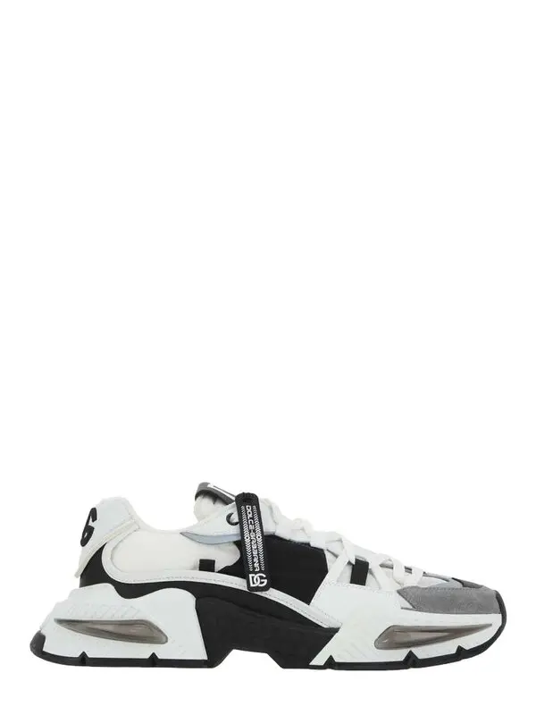 Dolce & Gabbana Airmaster Leather Blend Sneakers - White