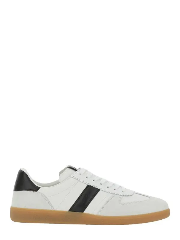 TOM FORD Low Top Sneakers With Logo - White
