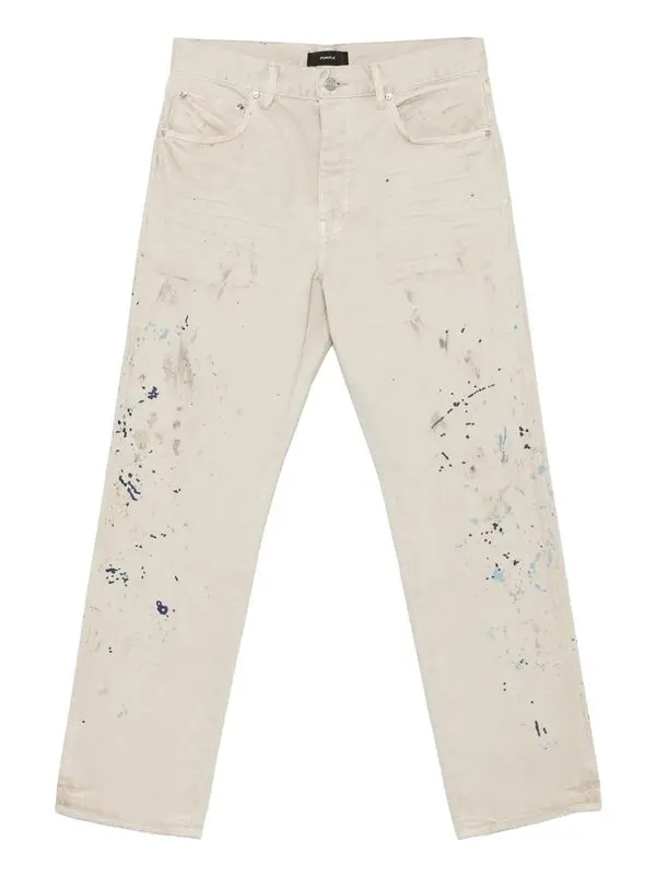 PURPLE BRAND Straight Leg Denim - Beige